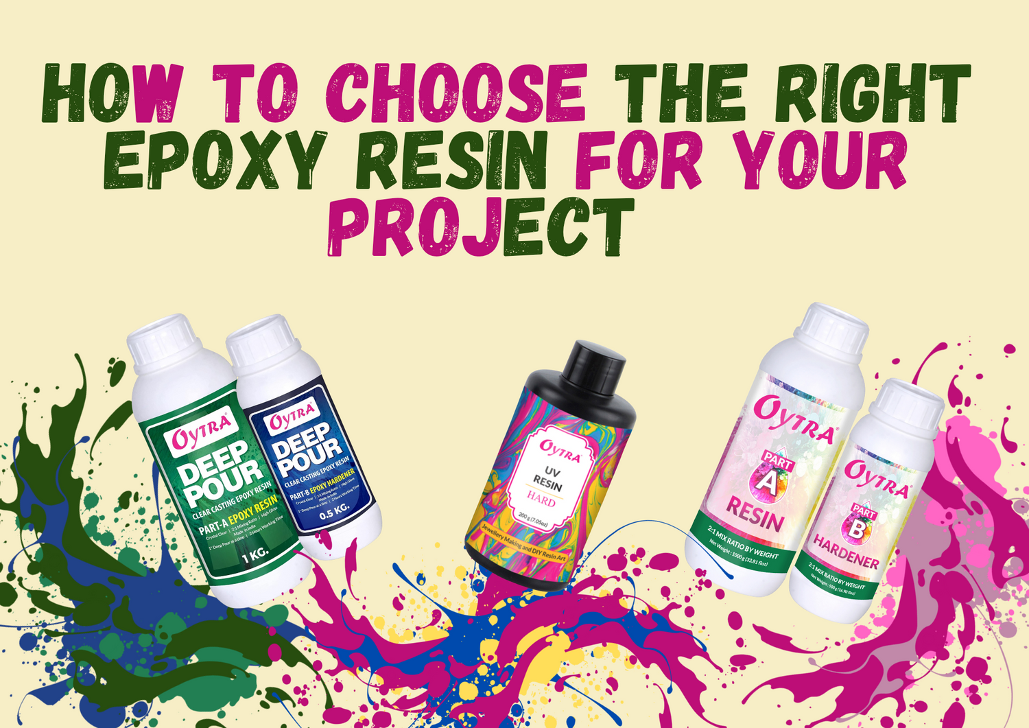 How to choose the right Epoxy Resin type for your needs? – Oytra