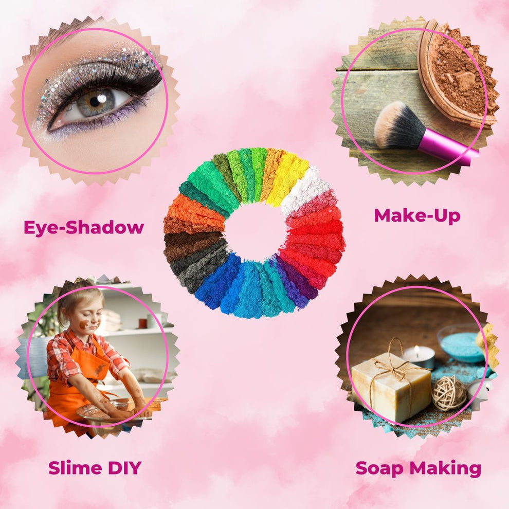 Set of 24 Colors Mica Powder - Oytra