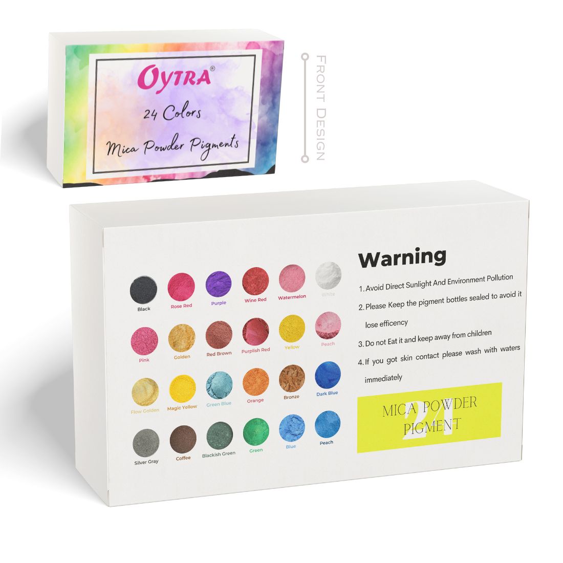 Set of 24 Colors Mica Powder - Oytra