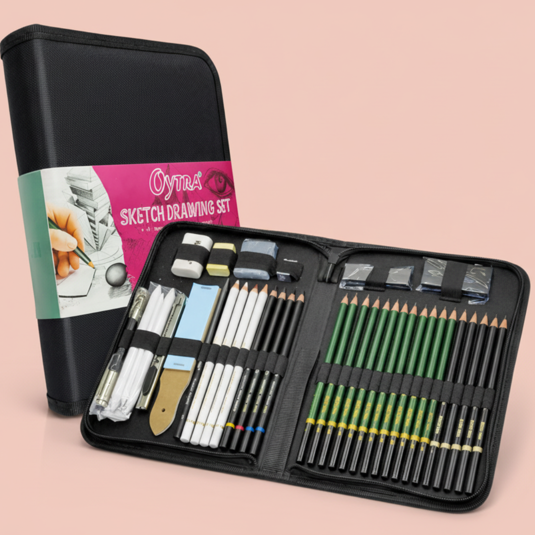 Sketching Set 42 Pieces for Drawing Pencils Sketching Kit for Sketches ...