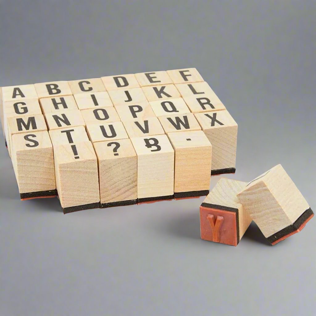Oytra 32 Alphabet Letters Rubber Stamps
