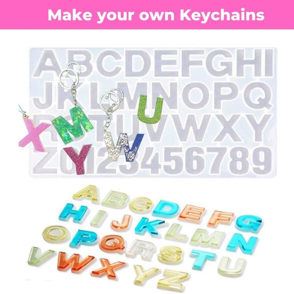 Resin Keychain Making Kit with Mould and KeyChains - Oytra