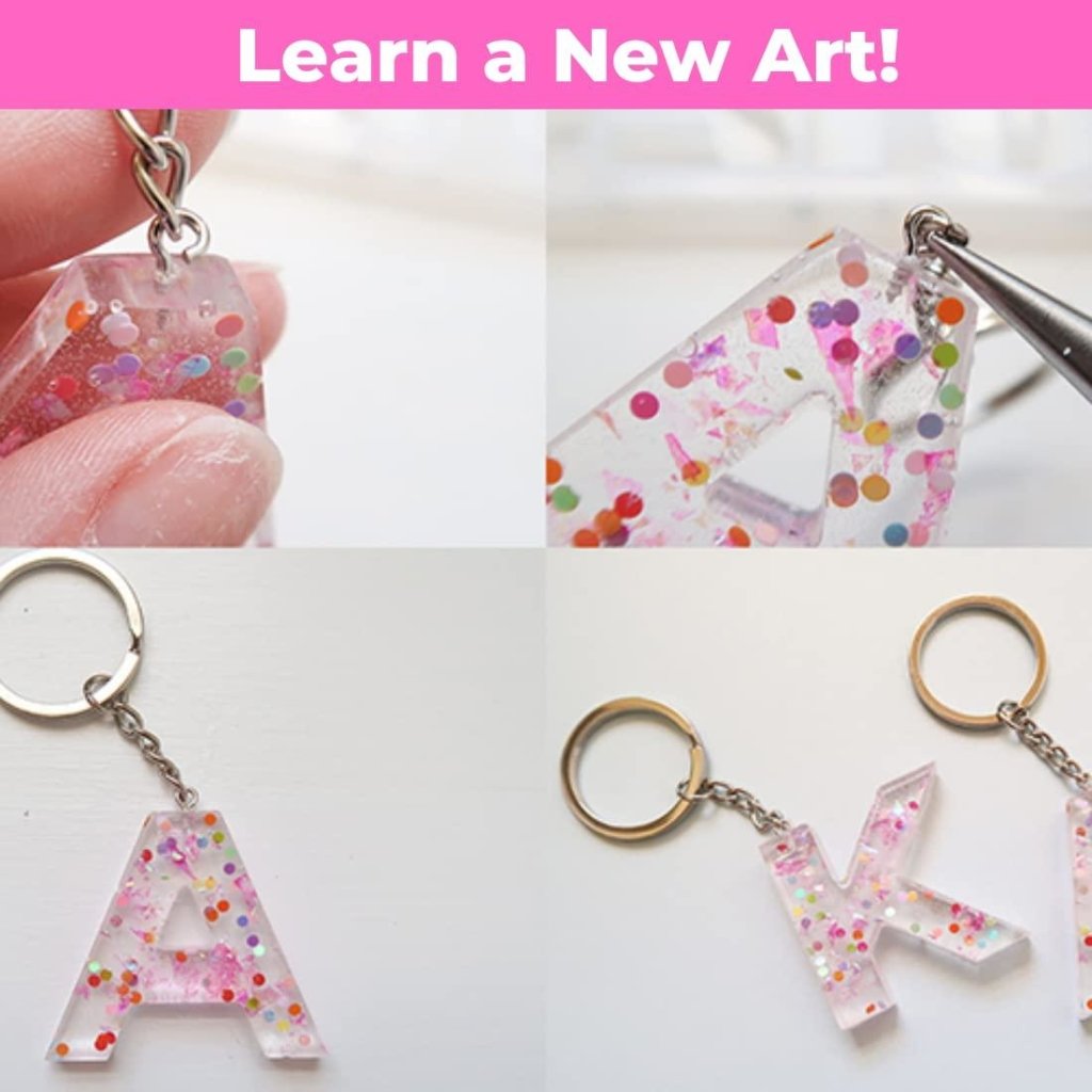 Resin Keychain Making Kit with Mould and KeyChains - Oytra
